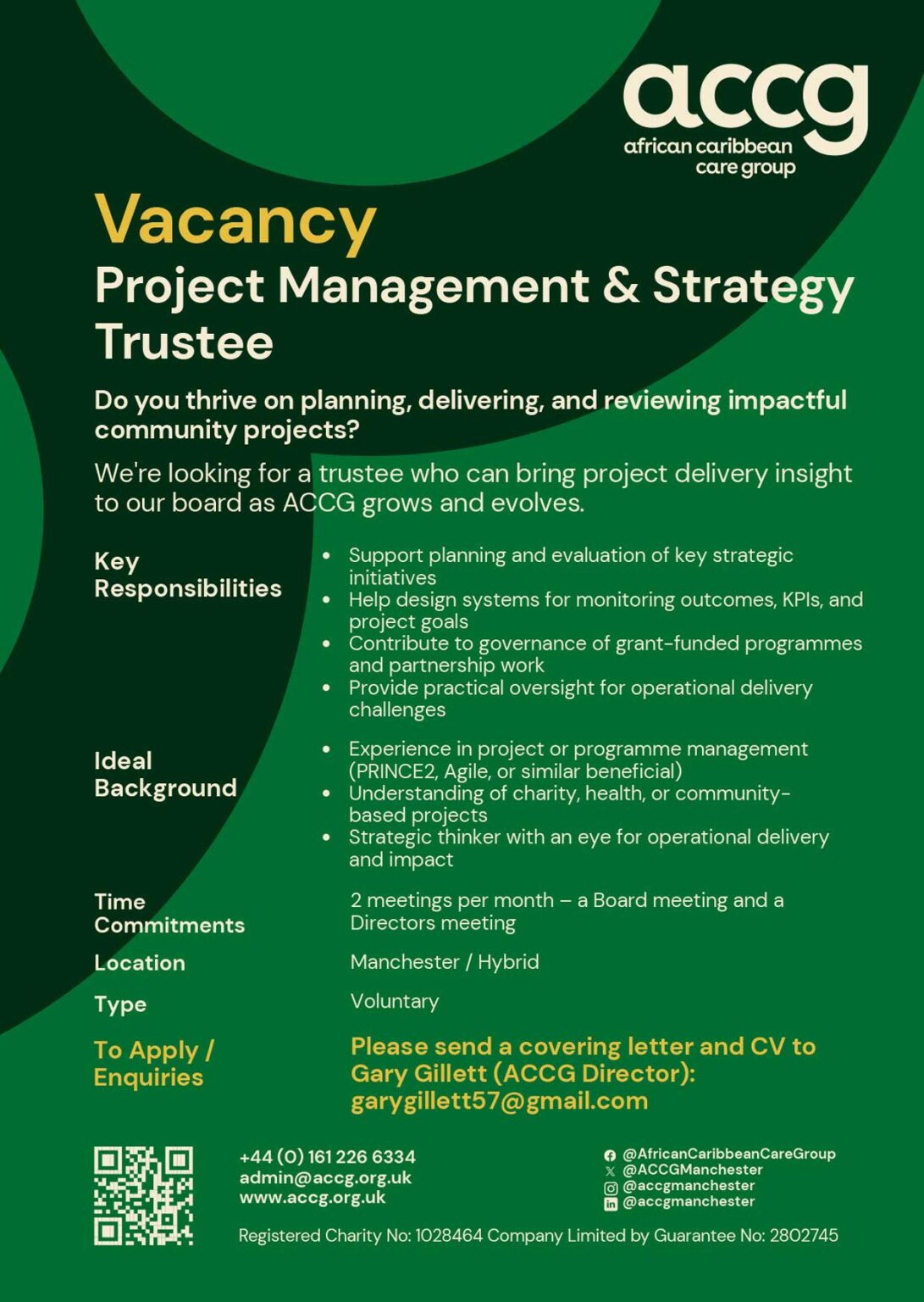 Vacancies - ACCG - African Caribbean Care Group
